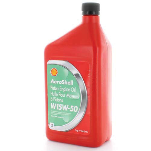 AeroShell W15W-50 Piston Engine Oil - 1 Quart | Pilot Shop