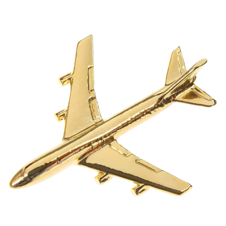 Clivedon Boeing 747-400 Pin Badge - Gold | Pilot Shop