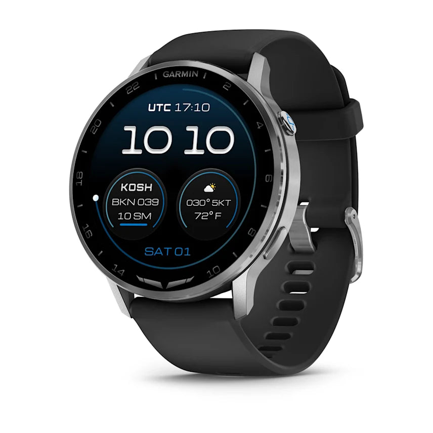 Garmin D2 Air X15 Aviator Smartwatch - Silver | Pilot Shop