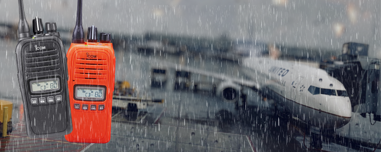 ICOM IC-41PRO Waterproof UHF CB Handheld Radio - Black | Pilot Shop