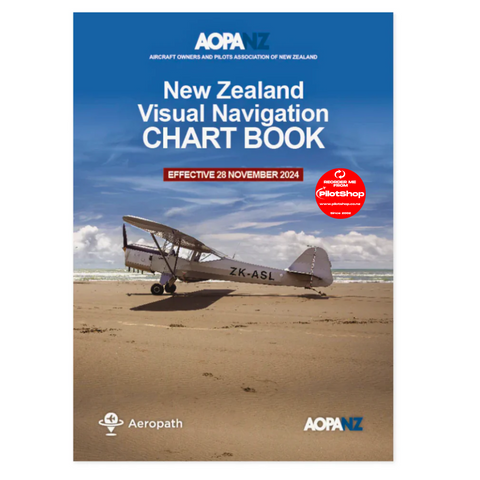 New Zealand AOPA Visual Navigation Chart Book 2025/26 | Pilot Shop