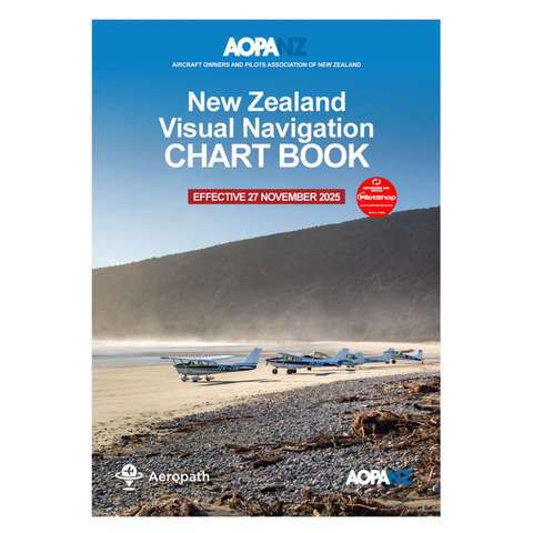 New Zealand AOPA Visual Navigation Chart Book 2025/26 | Pilot Shop