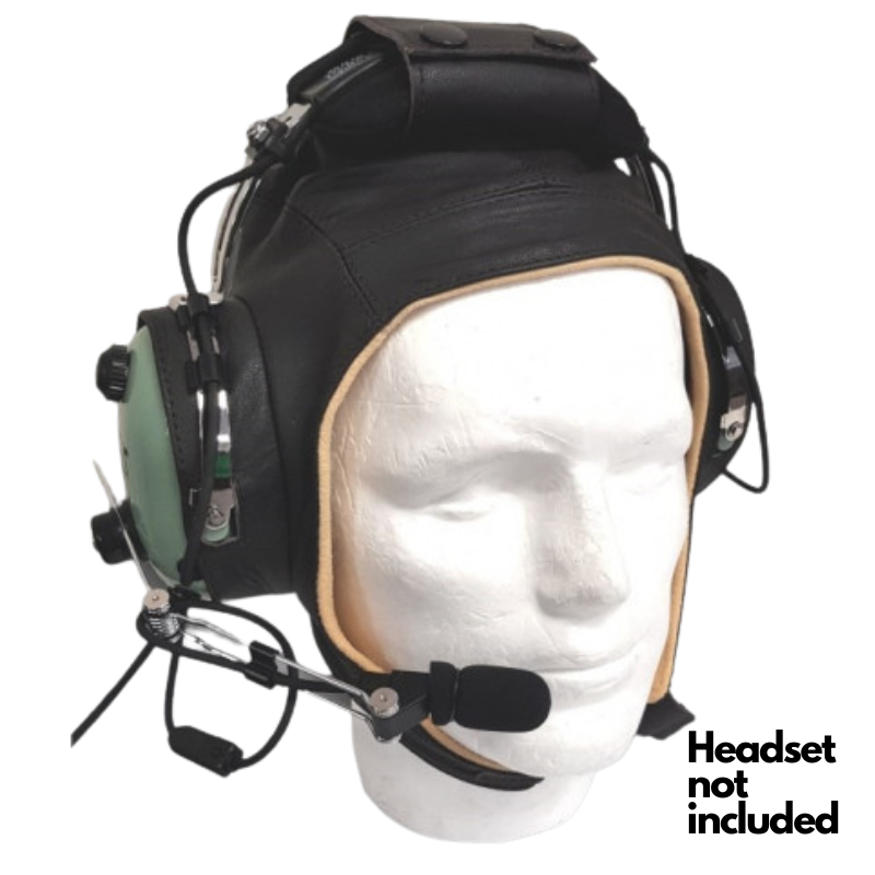 Pooleys Leather Flying Headset Helmet | Pilot Shop