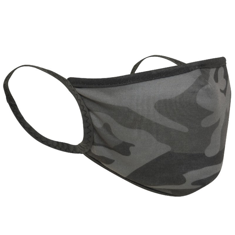 Rothco Reusable 3-Layer Face Mask - Black Camo (L/XL) | Pilot Shop