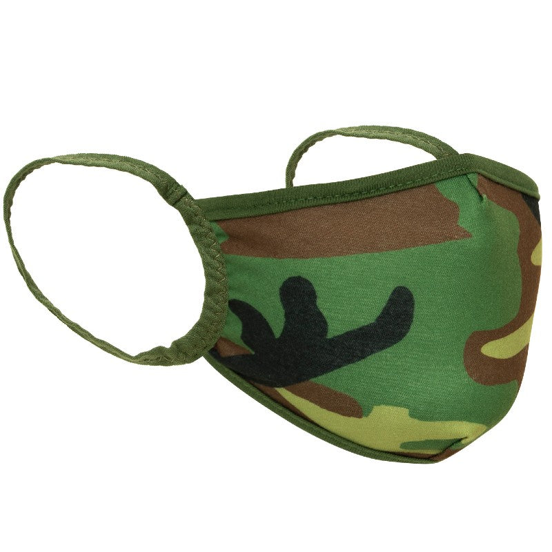 Rothco Reusable 3-Layer Face Mask - Woodland Camo (L/XL) | Pilot Shop