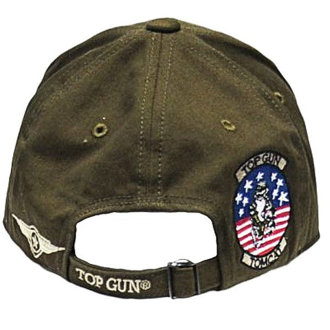 TOP GUN Cap with Patches - Olive | Pilot Shop